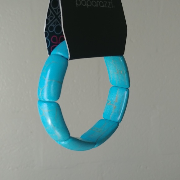 paparazzi | Jewelry | Paparazzi Peace Out Blue Bracelet | Poshmark